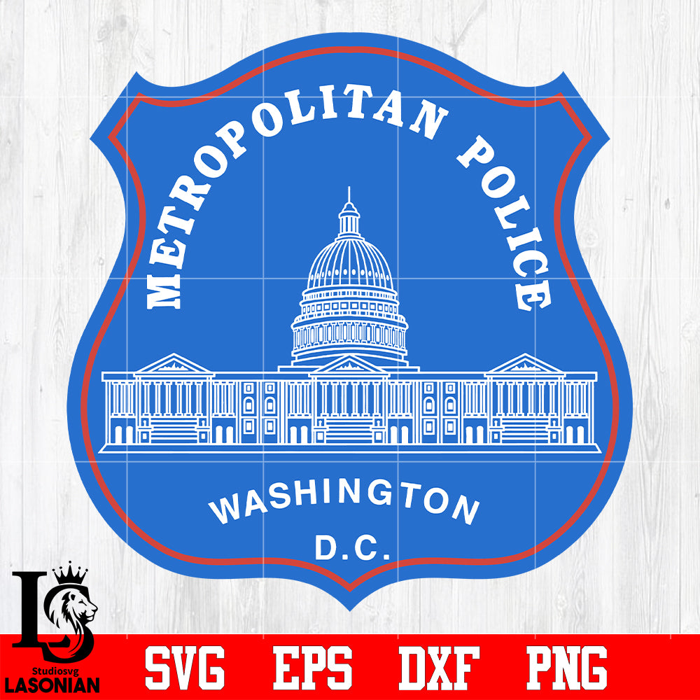 Metropolitan Police Washington D.C Badge svg eps dxf png file – lasoniansvg