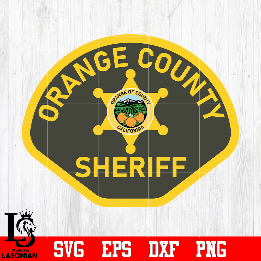 Orange county california Sheriff Badge svg eps dxf png file – lasoniansvg