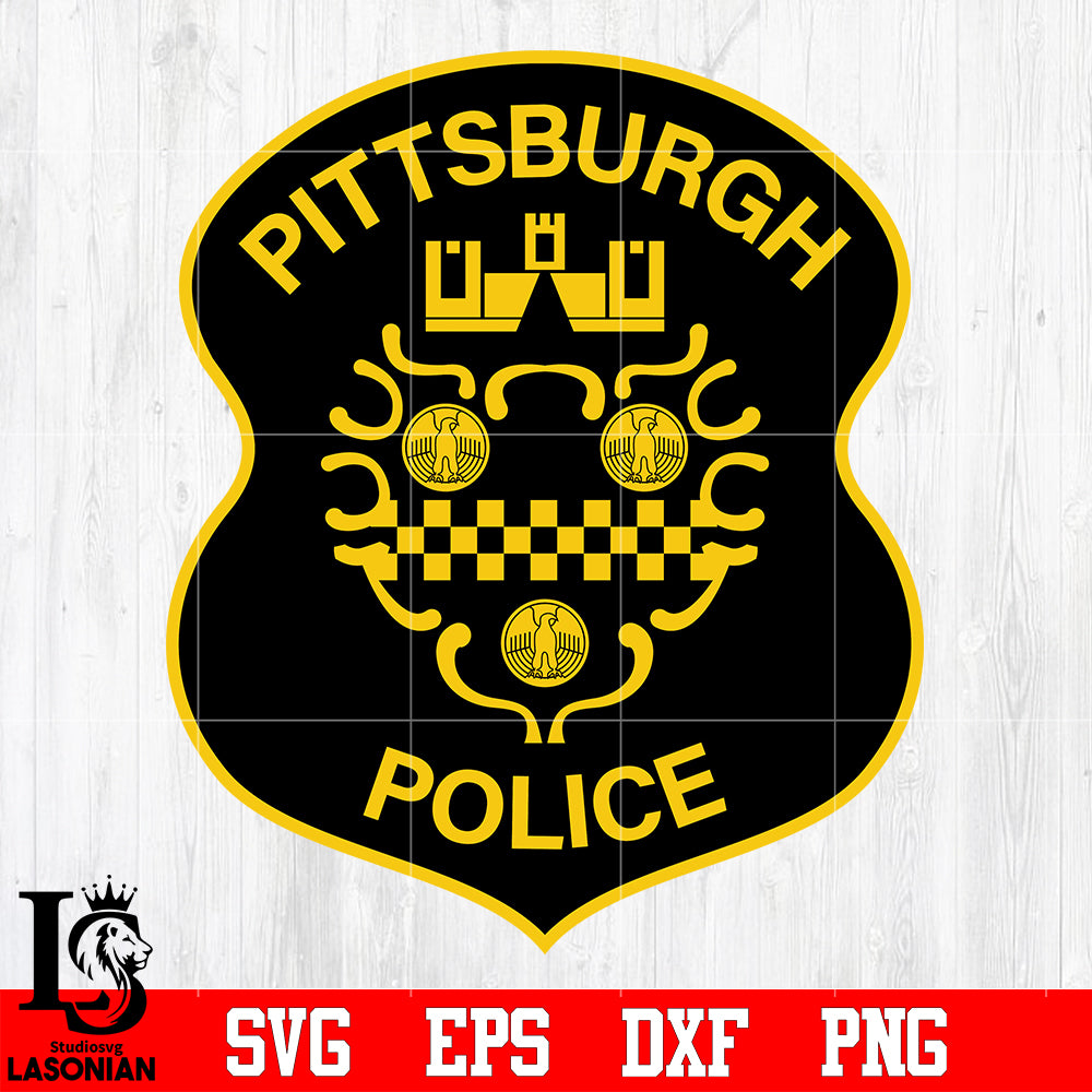 Pittsburgh Police Badge Pittsburgh Police Officer Horizontal Bifold
