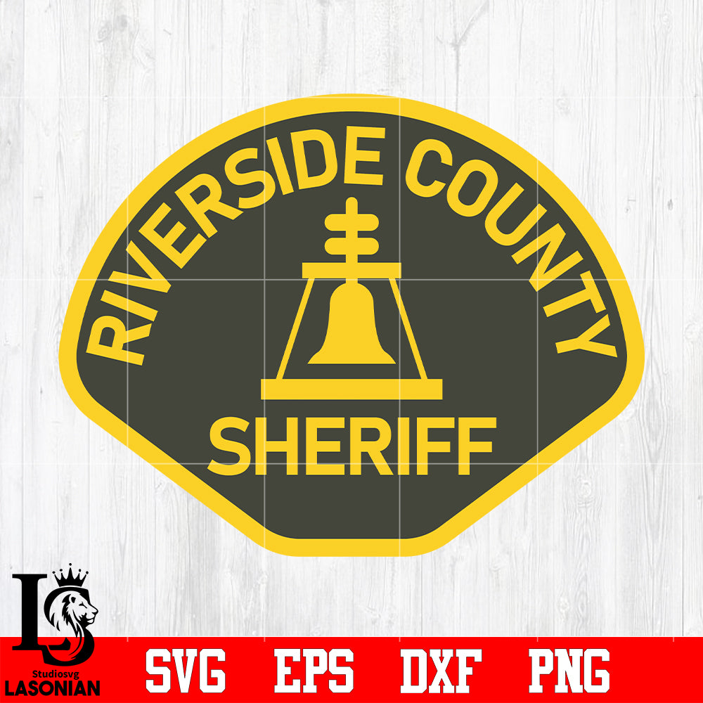 Riverside County Sheriff Badge svg eps dxf png file – lasoniansvg