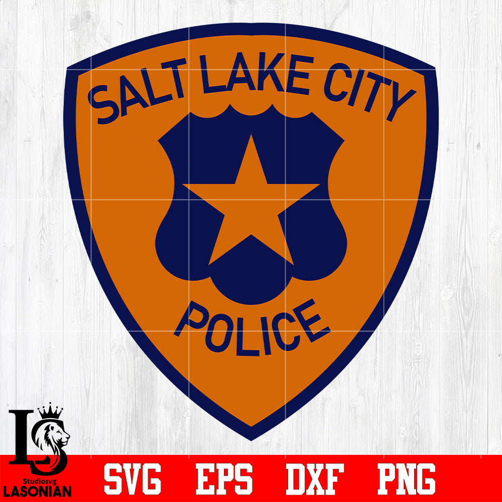 Salt Lake City Police Badge svg eps dxf png file – lasoniansvg