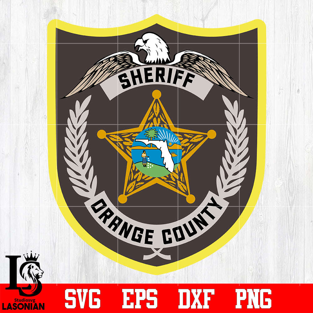 Sheriff Orange county Badge svg eps dxf png file – lasoniansvg