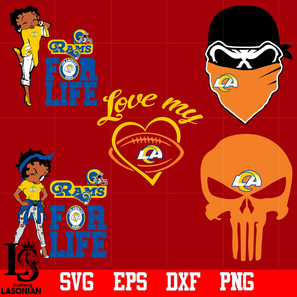 Bundle Los Angeles Rams svg,eps,dxf,png file – lasoniansvg
