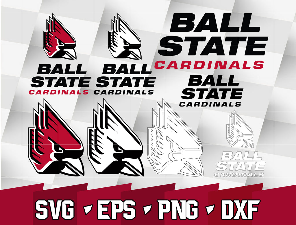Bundle Logo Ball State Cardinals svg eps dxf png file – lasoniansvg
