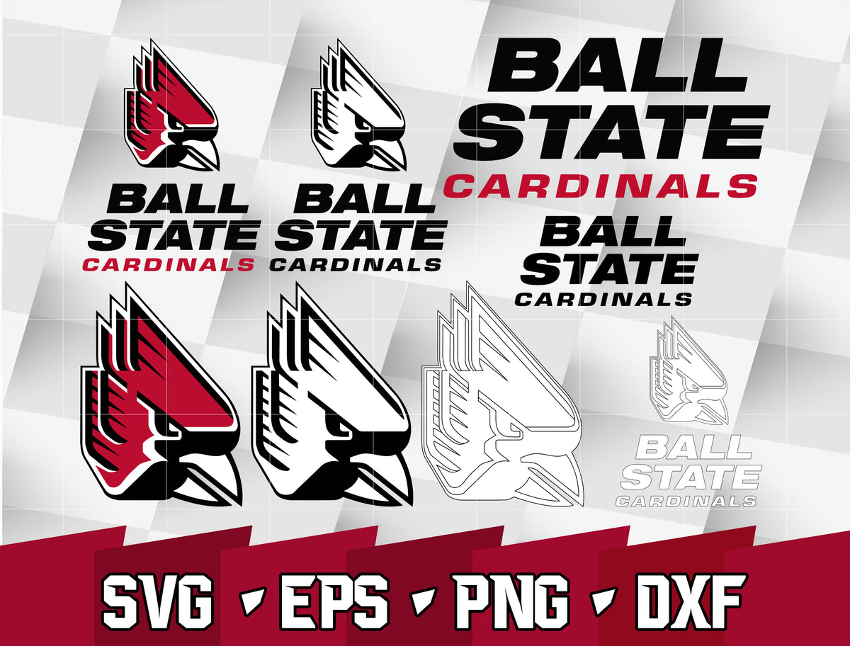 Bundle Logo Ball State Cardinals svg eps dxf png file – lasoniansvg