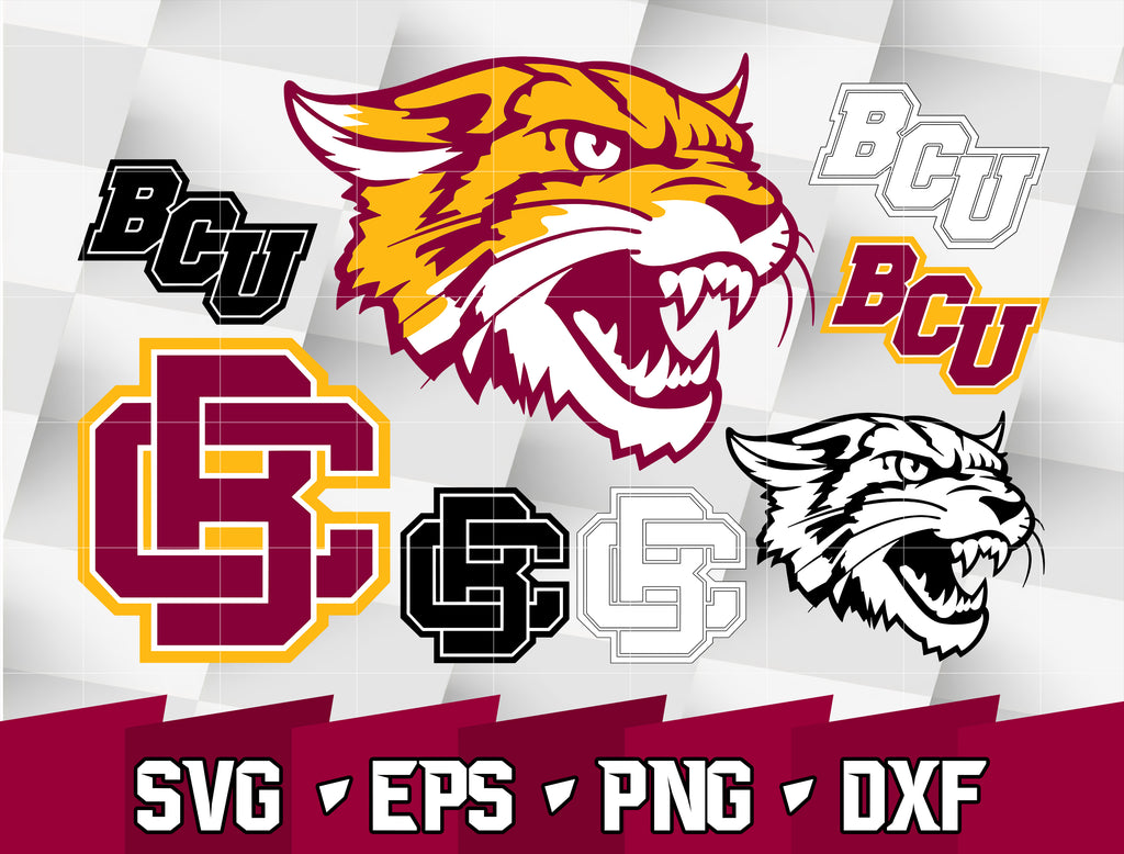 Bundle Logo Bethune-Cookman Wildcats svg eps dxf png file – lasoniansvg