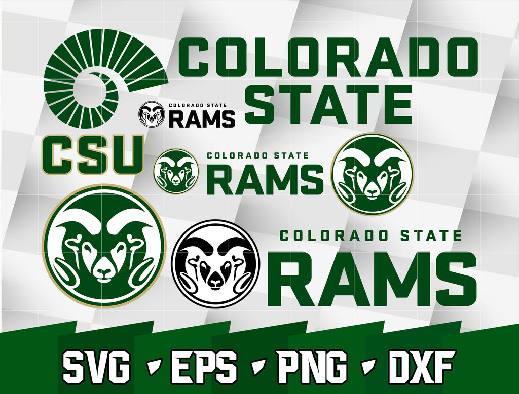 Bundle Logo Colorado State Rams svg eps dxf png file – lasoniansvg
