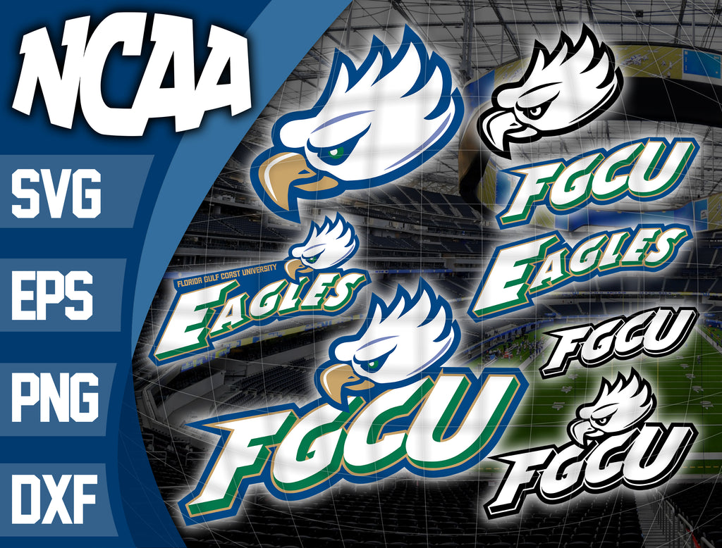 Bundle Logo Florida Gulf Coast Eagles svg eps dxf png file – lasoniansvg