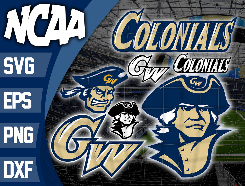 Bundle Logo George Washington Colonials svg eps dxf png file – lasoniansvg