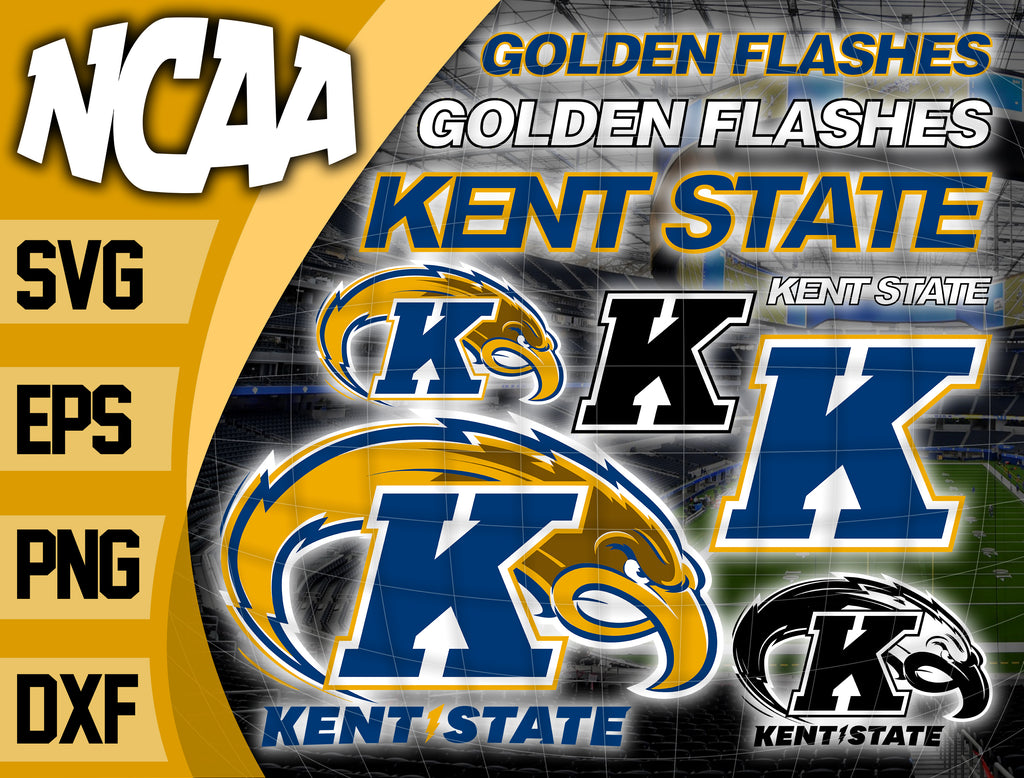Bundle Logo Kent State Golden Flashes svg eps dxf png file , Bundle ...