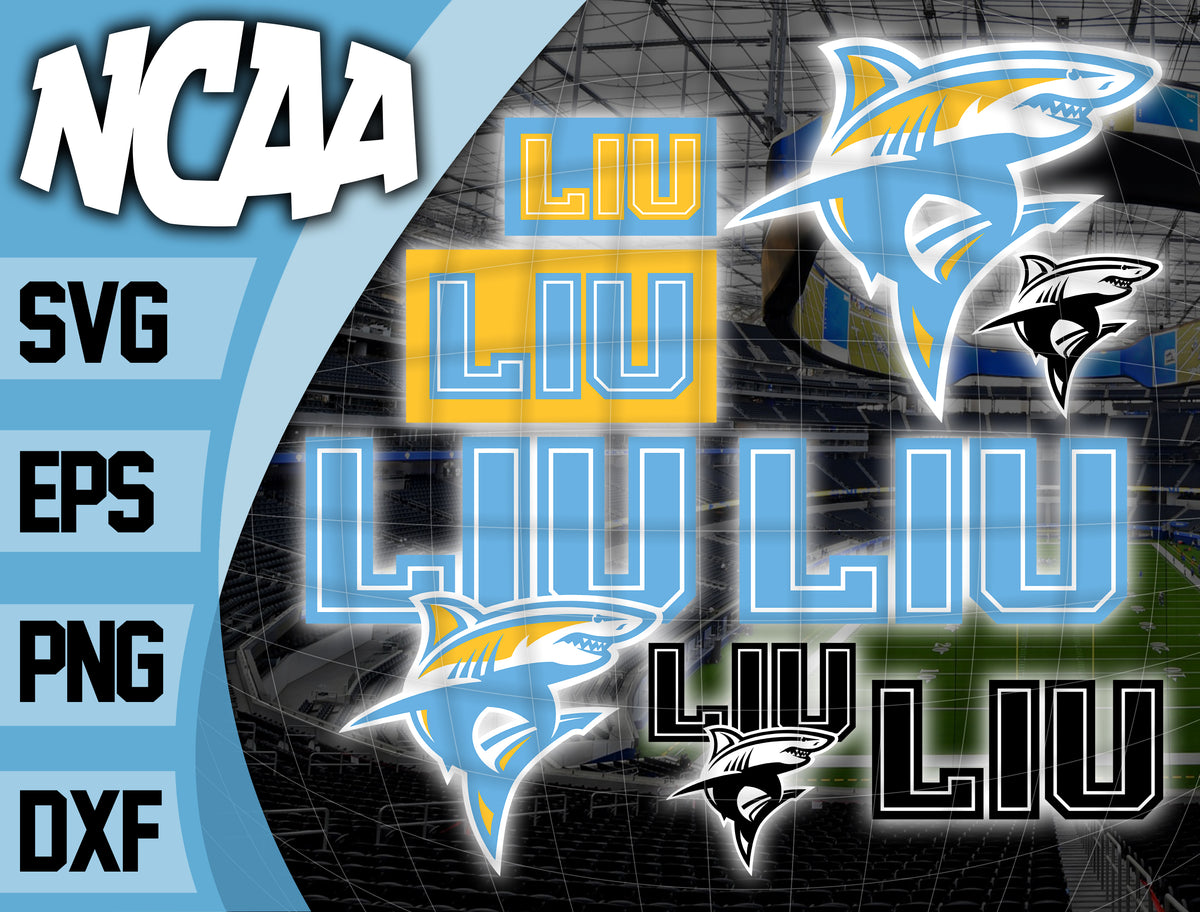 Bundle Logo LIU Sharks svg eps dxf png file , Bundle NCAA – lasoniansvg