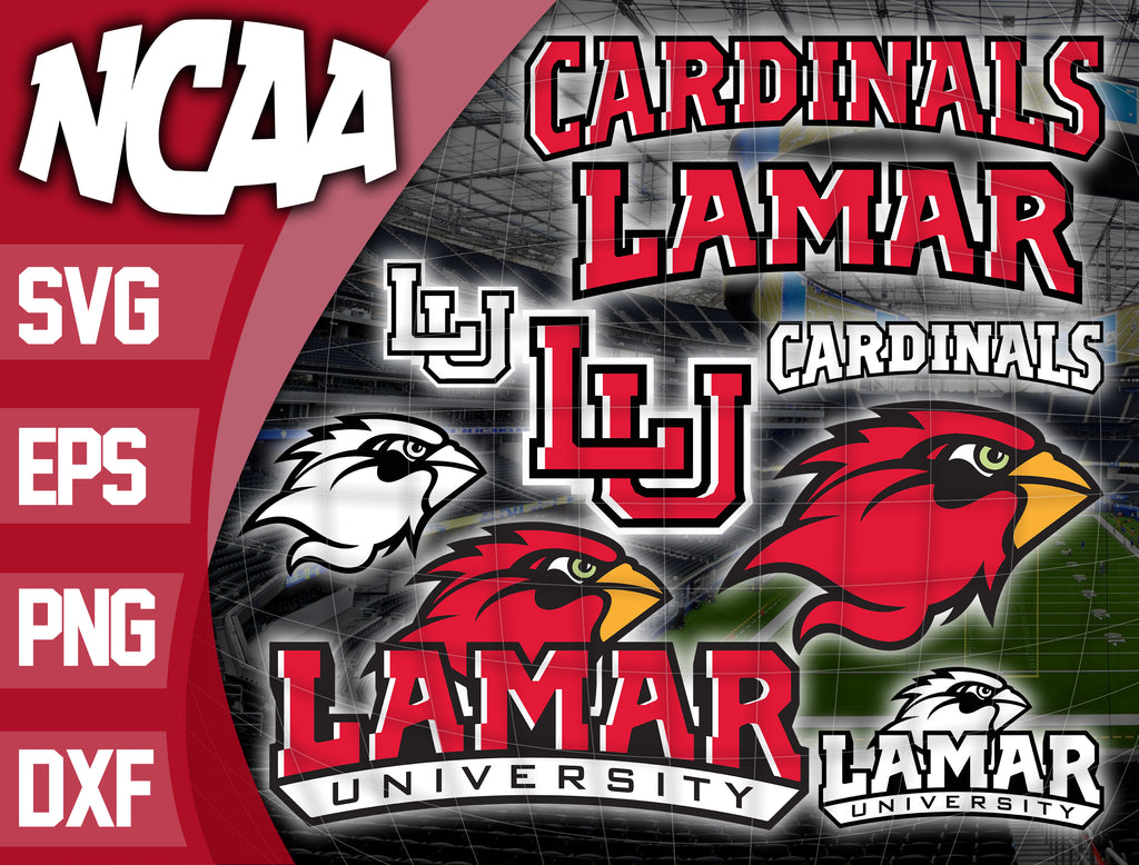 Bundle Logo Lamar Cardinals svg eps dxf png file , Bundle NCAA ...