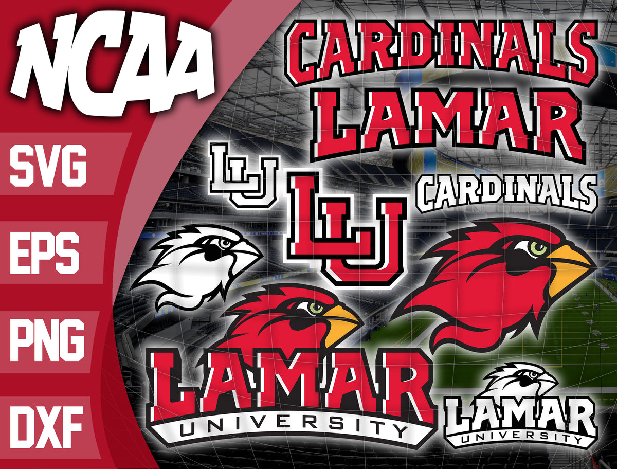 Bundle Logo Lamar Cardinals svg eps dxf png file , Bundle NCAA ...