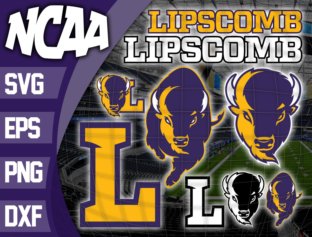 Bundle Logo Lipscomb Bisons svg eps dxf png file , Bundle NCAA ...