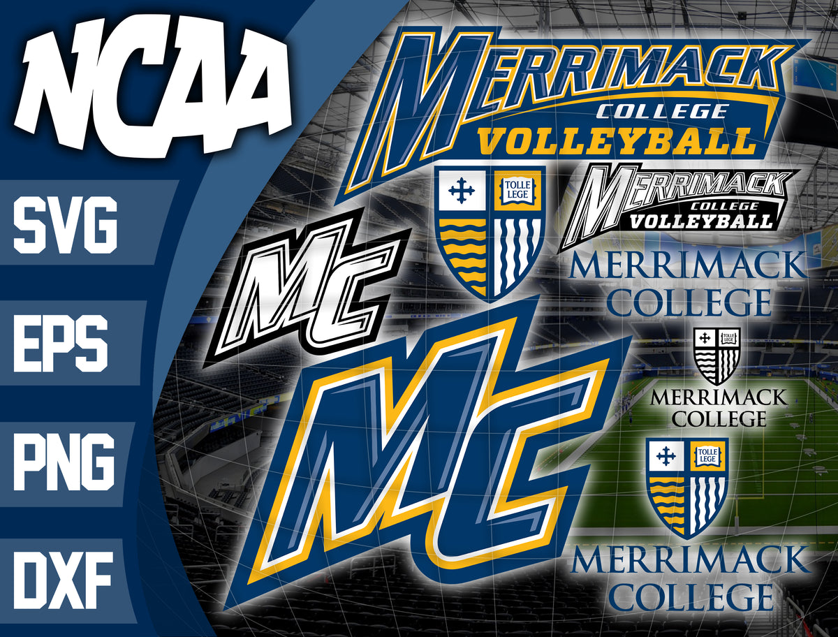 Bundle Logo Merrimack Warriors svg eps dxf png file , Bundle NCAA ...