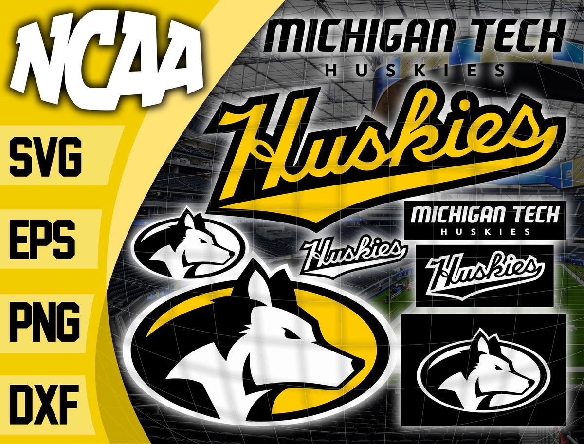 Bundle Logo Michigan Tech Huskies svg eps dxf png file , Bundle NCAA ...