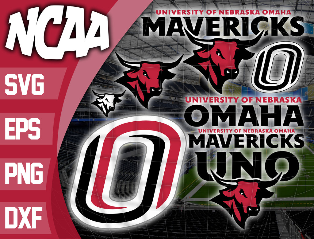 Bundle Logo Nebraska-Omaha Mavericks svg eps dxf png file , Bundle NCAA ...