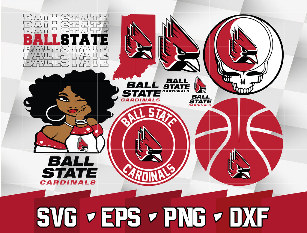 Bundle NCAA Random Vector Ball State Cardinals svg eps dxf png file ...