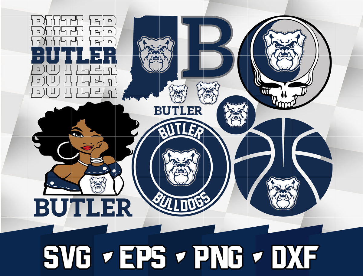 Bundle NCAA Random Vector Butler Bulldog svg eps dxf png file – lasoniansvg