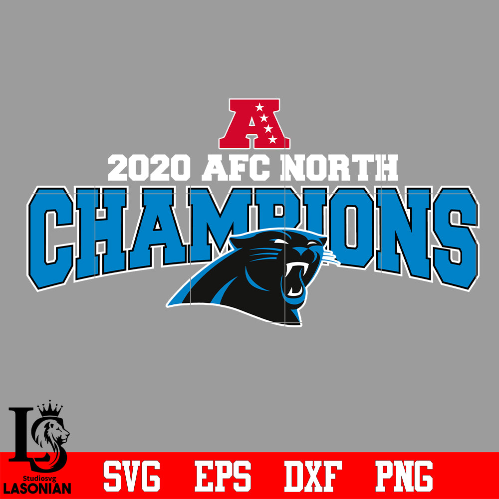 Carolina Panthers 2020 AFC North Champions Svg Dxf Eps Png file ...