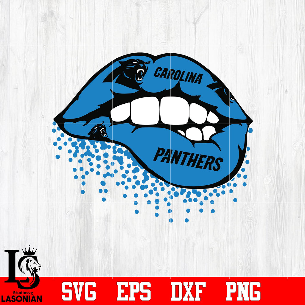 Carolina Panthers lip svg eps dxf png.zip – lasoniansvg
