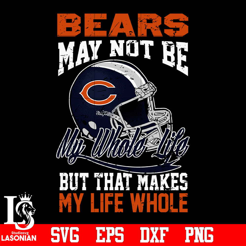 Chicago Bears, HELMET Bears svg eps dxf png file – lasoniansvg