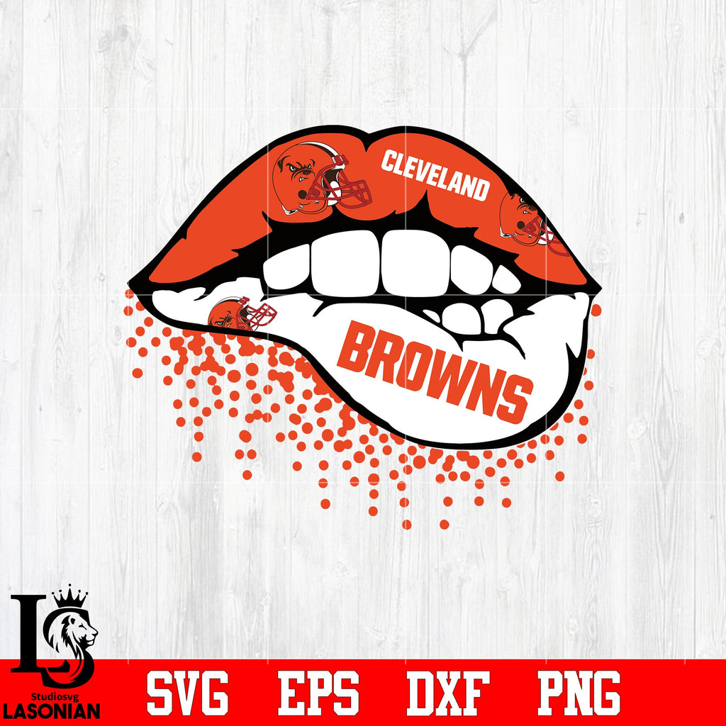 Cleveland Browns lip svg eps dxf png file – lasoniansvg