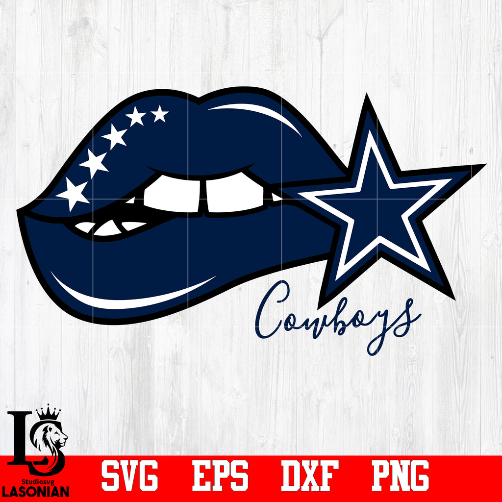 Dallas Cowboys,Lips svg,eps,dxf,png file – lasoniansvg