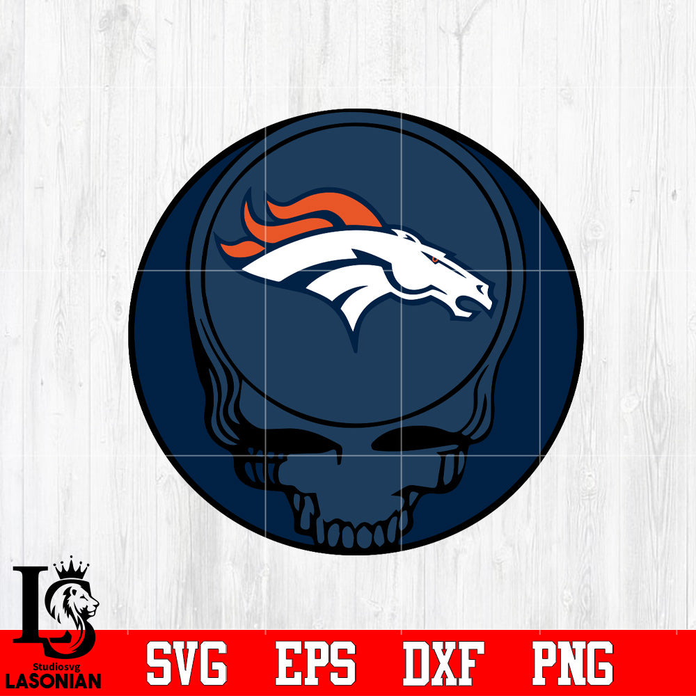 Denver Broncos Skull Ballv Svg Dxf Eps Png file Svg Dxf Eps Png file ...