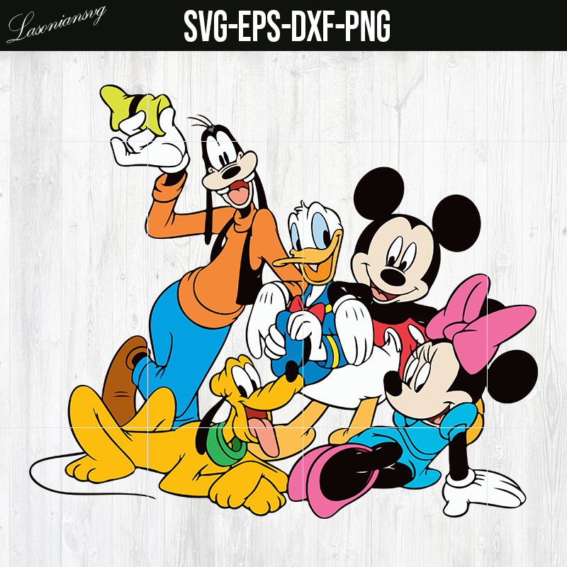Disney Characters SVG,PNG,EPS,DXF file – lasoniansvg
