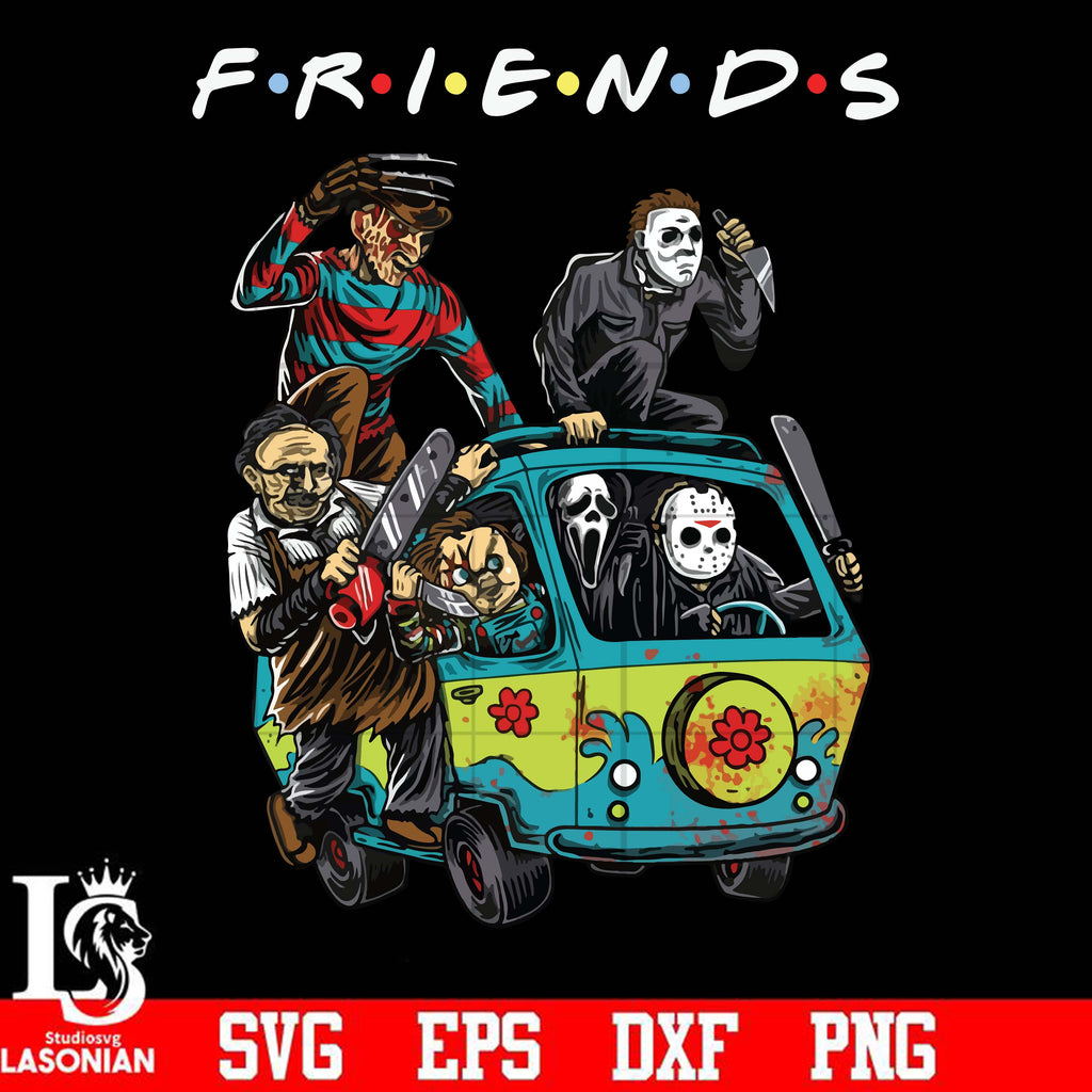 Scary Friends Horror svg, Halloween svg, png, dxf, eps digital file ...