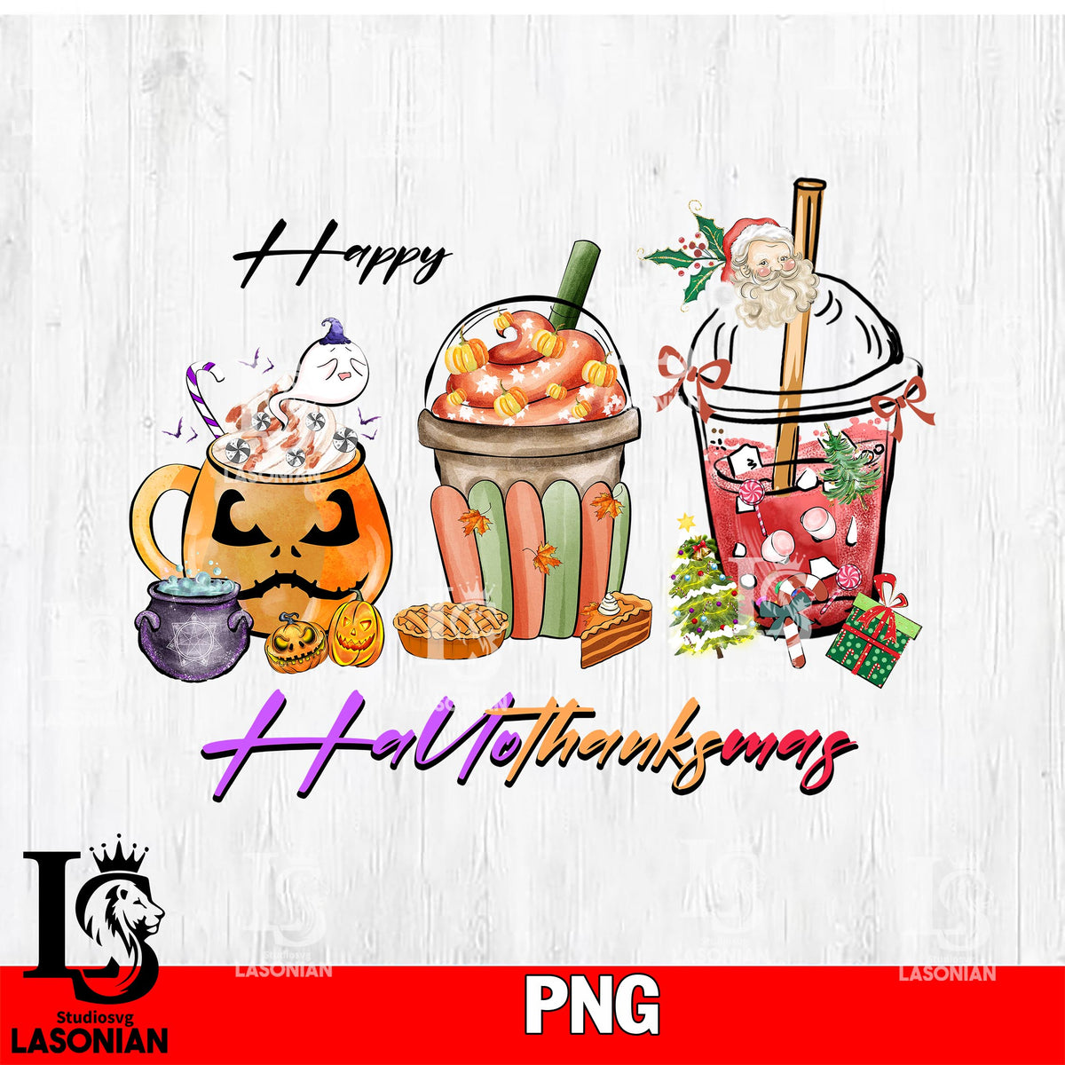 Happy Hallothanksmas sublimation boo PNG file – lasoniansvg