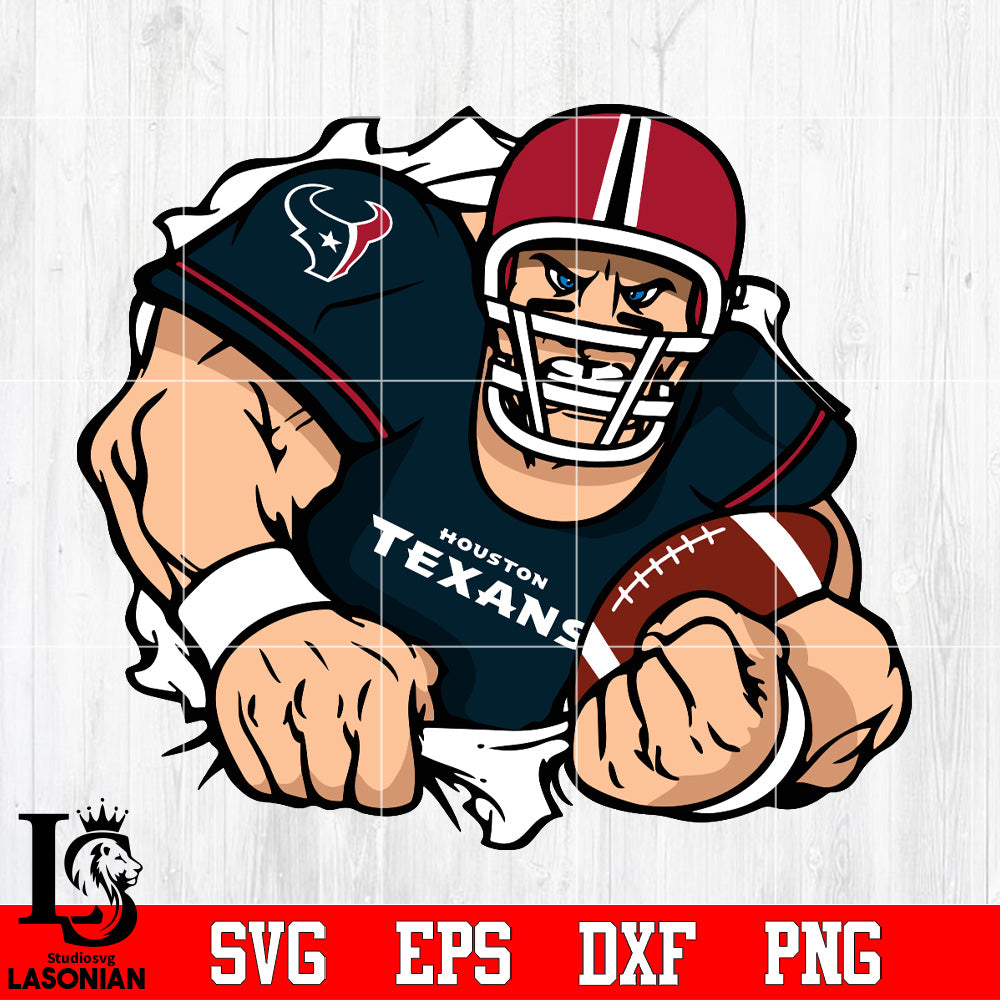 Houston Texans football player Svg Dxf Eps Png file – lasoniansvg