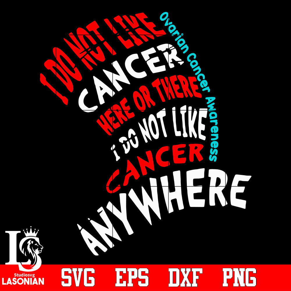 I do not like cancer here or there I do not like cancer anywhere ovari ...