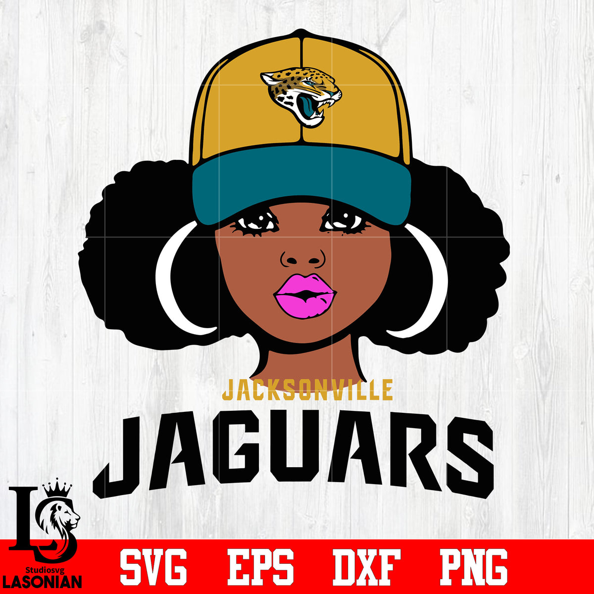Jacksonville Jaguars Girl svg eps dxf png file – lasoniansvg