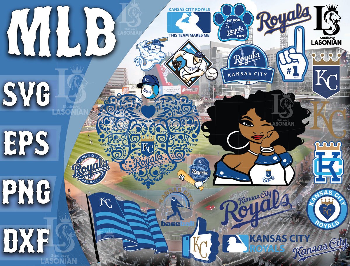 Kansas City Royals SVG Files, Cricut, Silhouette Studio, Digital Cut F ...