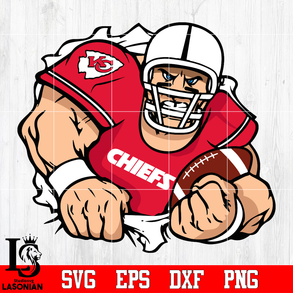 Kansas City Chiefs football player Svg Dxf Eps Png file – lasoniansvg