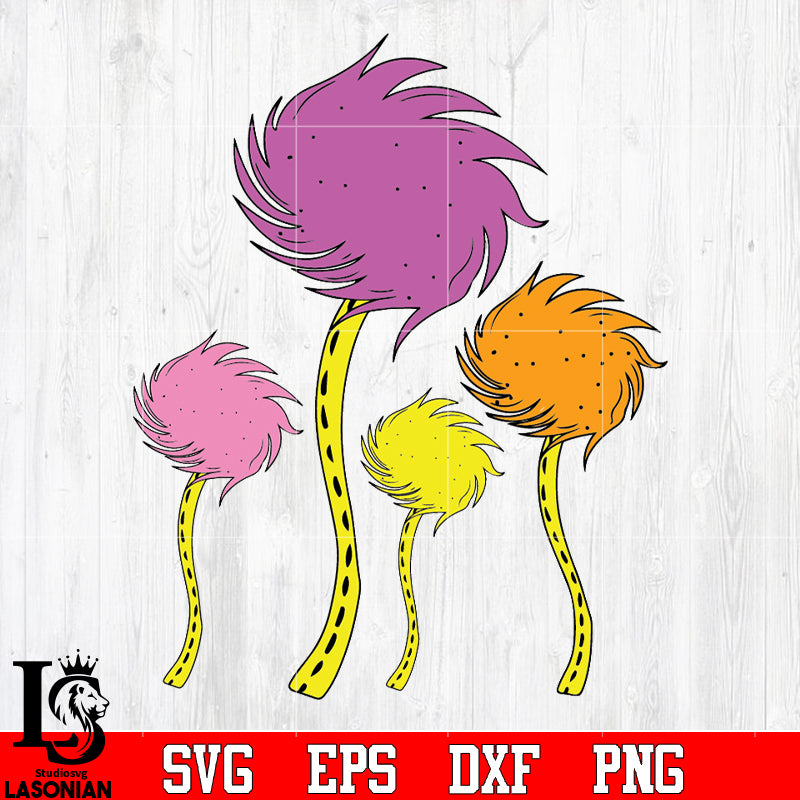 LORAX ,Tree ,Dr Seuss Svg Dxf Eps Png file – lasoniansvg