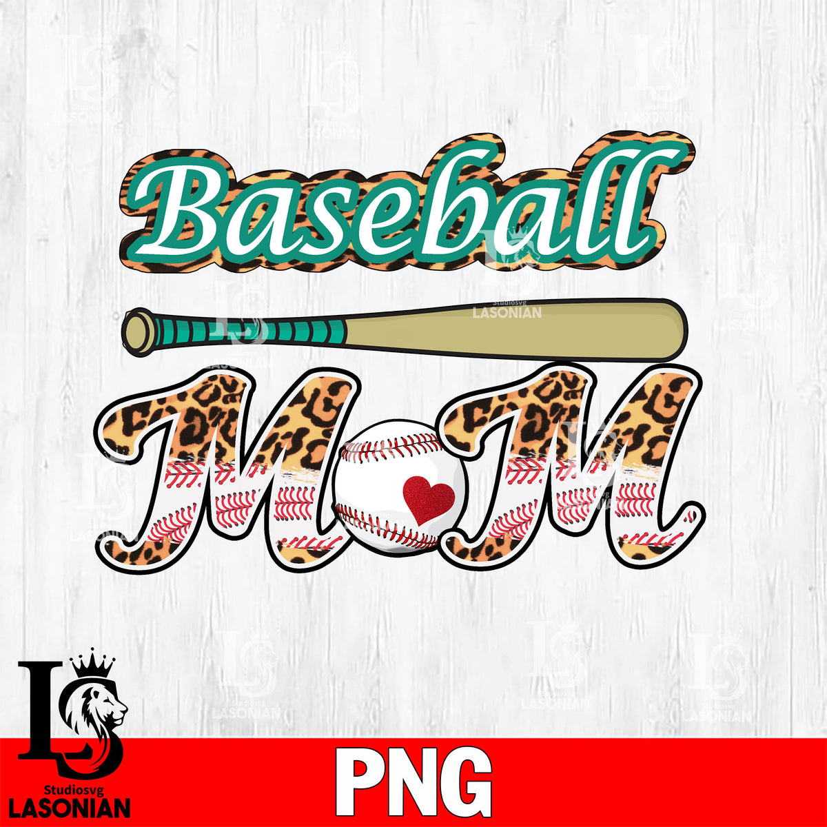 Leopard Baseball Mom Png file , Mother day – lasoniansvg