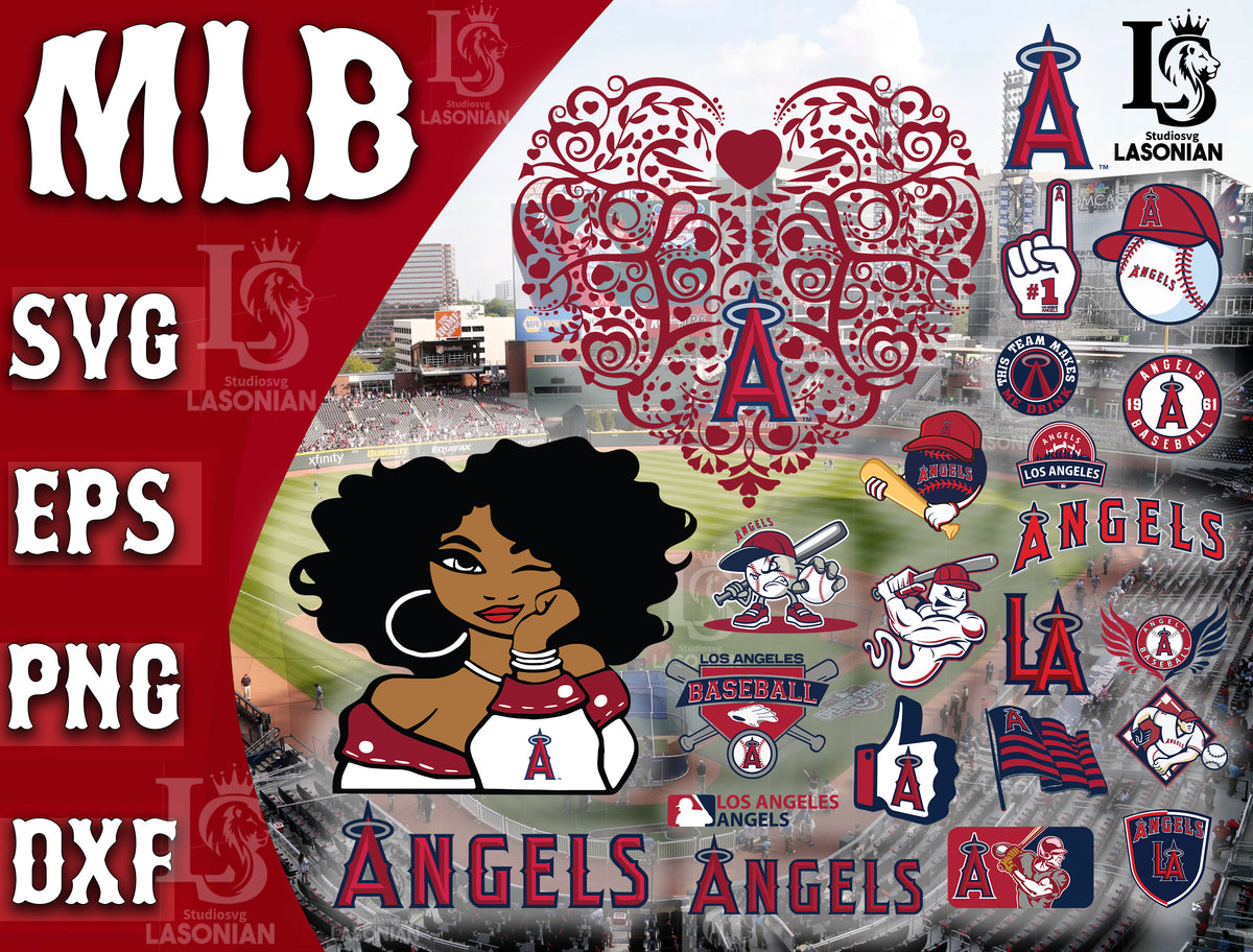 Los Angeles Angels SVG Files, Cricut, Silhouette Studio, Digital Cut F ...