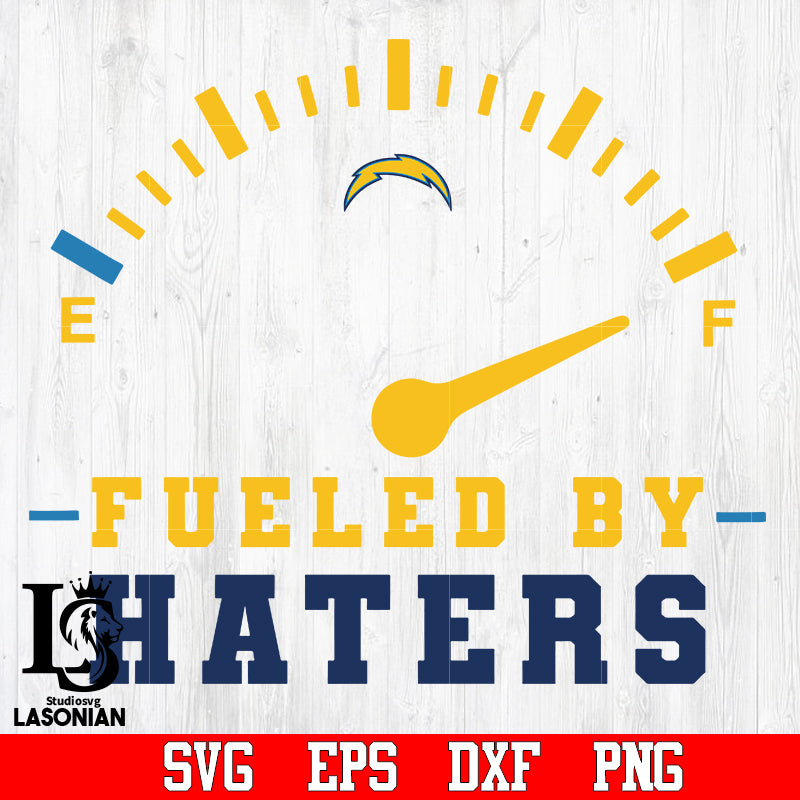 Los Angeles Chargers Fueled by Haters svg,eps,dxf,png file – lasoniansvg