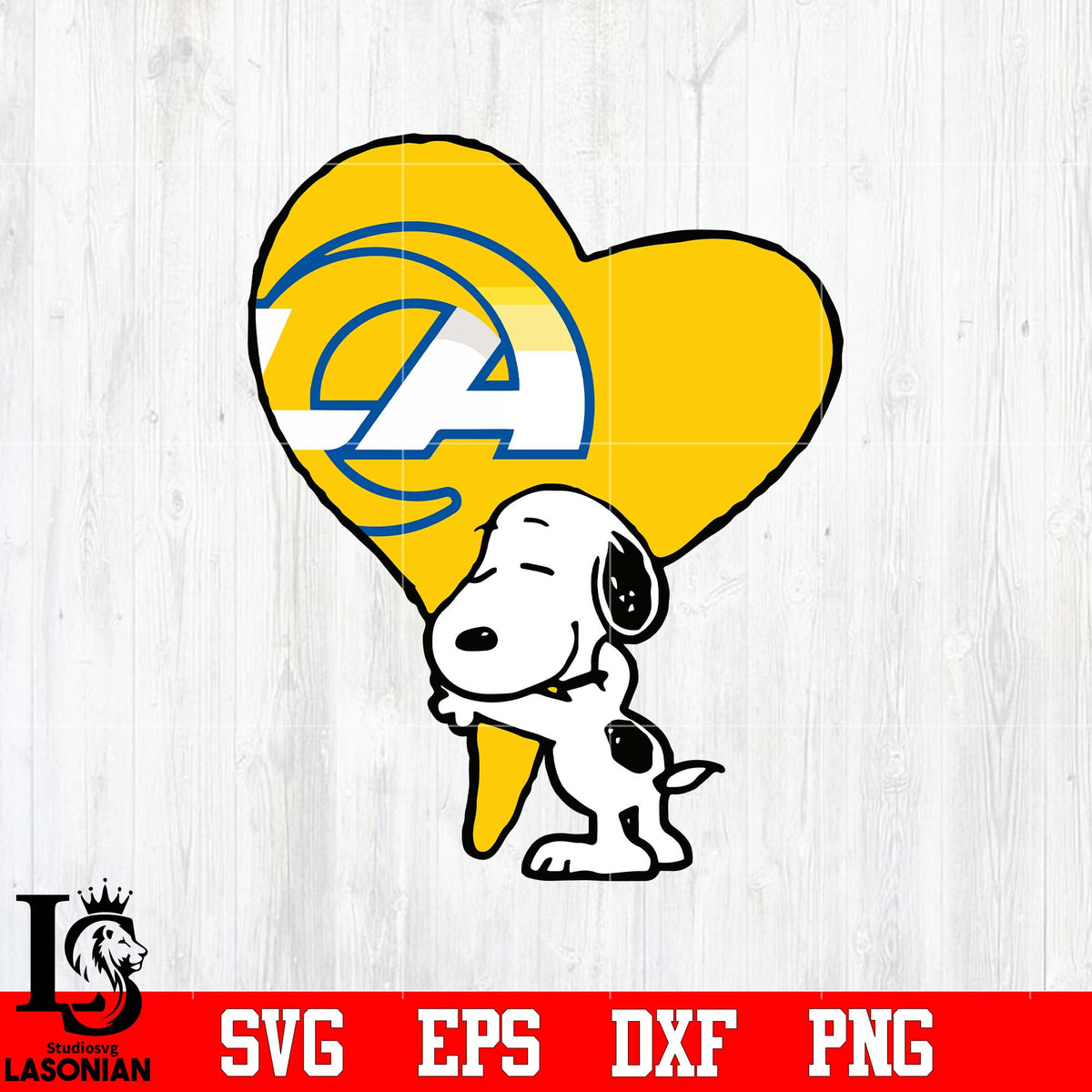 Los Angeles Rams Snoopy heart svg eps dxf png file – lasoniansvg