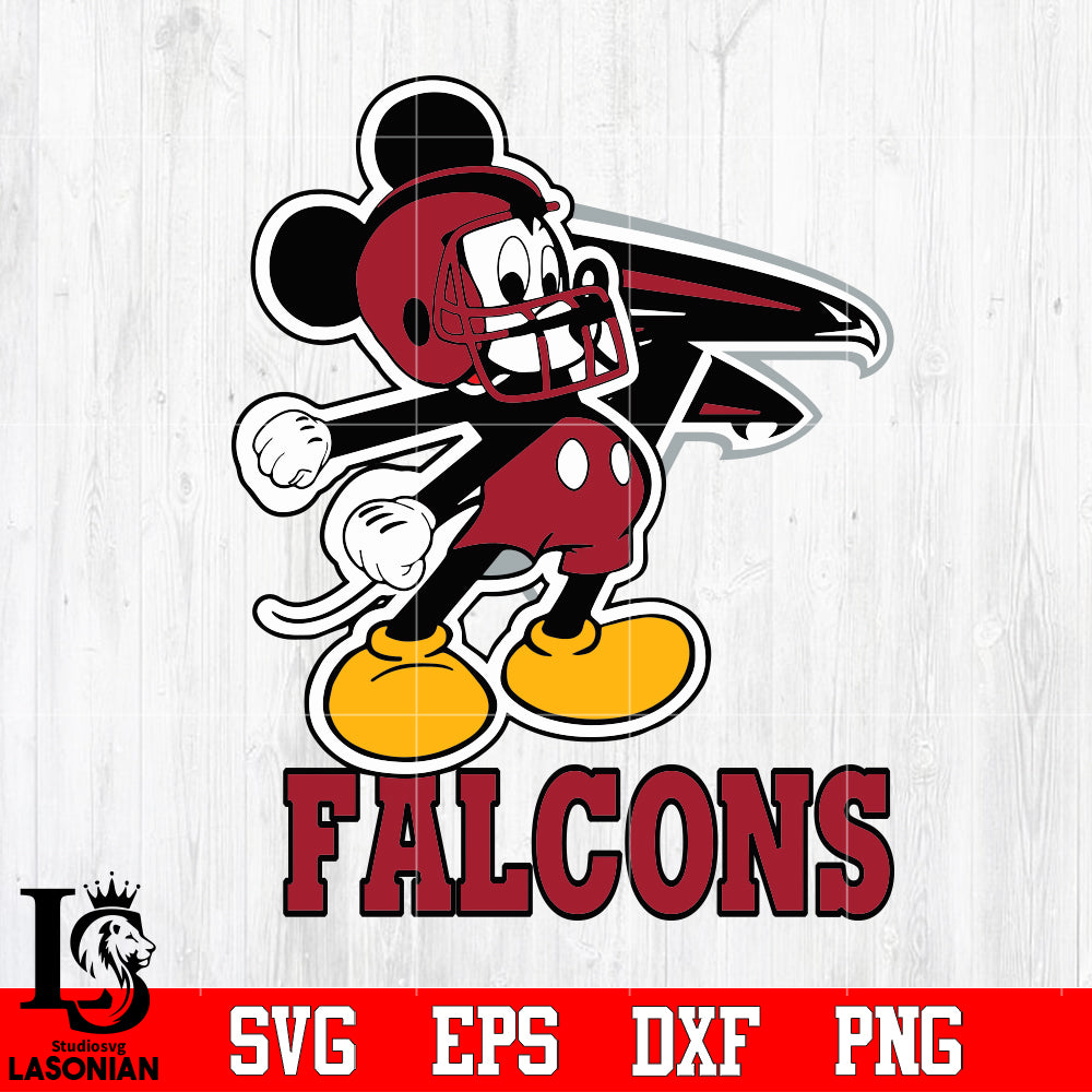 Mickey Football,Atlanta FalconsMickey, Atlanta Falcons Svg Dxf Eps Png ...