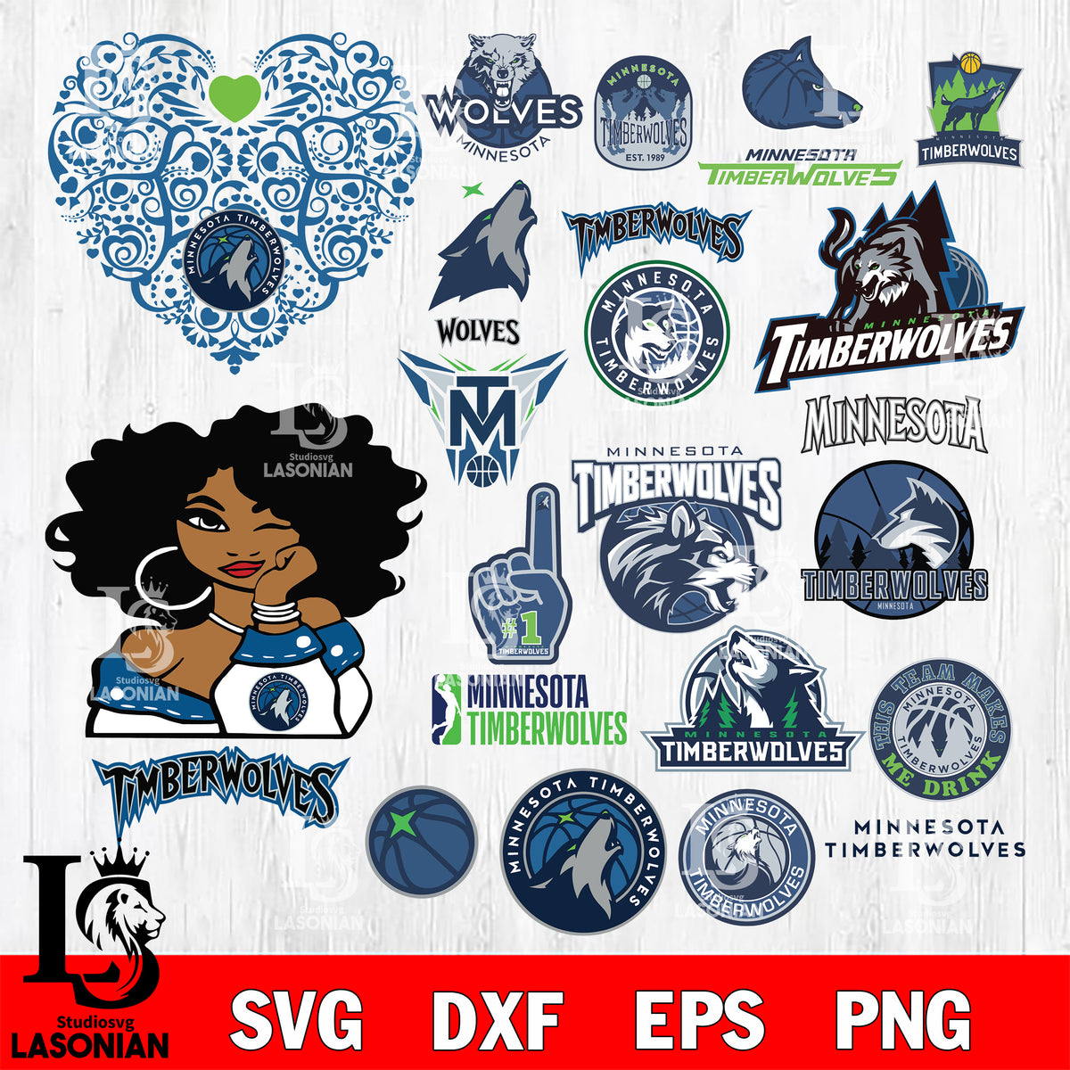 Minnesota Timberwolves svg eps dxf png file – lasoniansvg