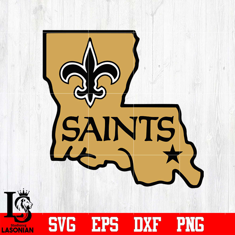 New Orleans Saints maps Svg Dxf Eps Png file – lasoniansvg