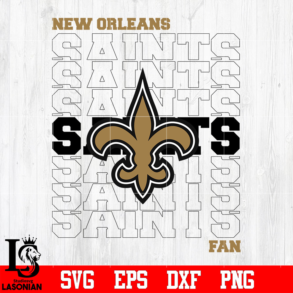 New Orleans Saints Fan svg eps dxf png file – lasoniansvg