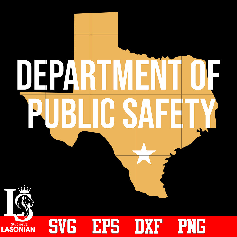 Department of public safety map svg eps dxf png file – lasoniansvg