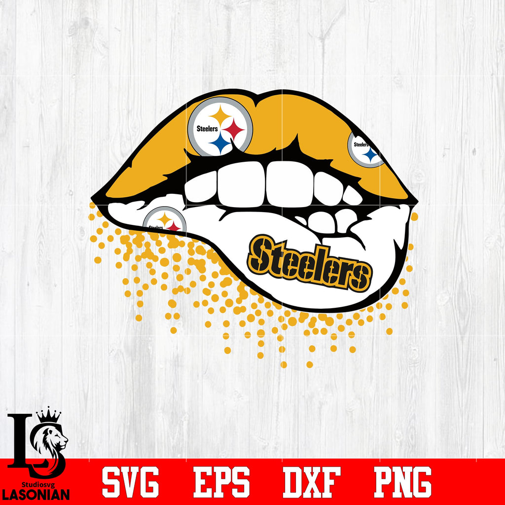 Pittsburgh Steelers lip svg eps dxf png file – lasoniansvg