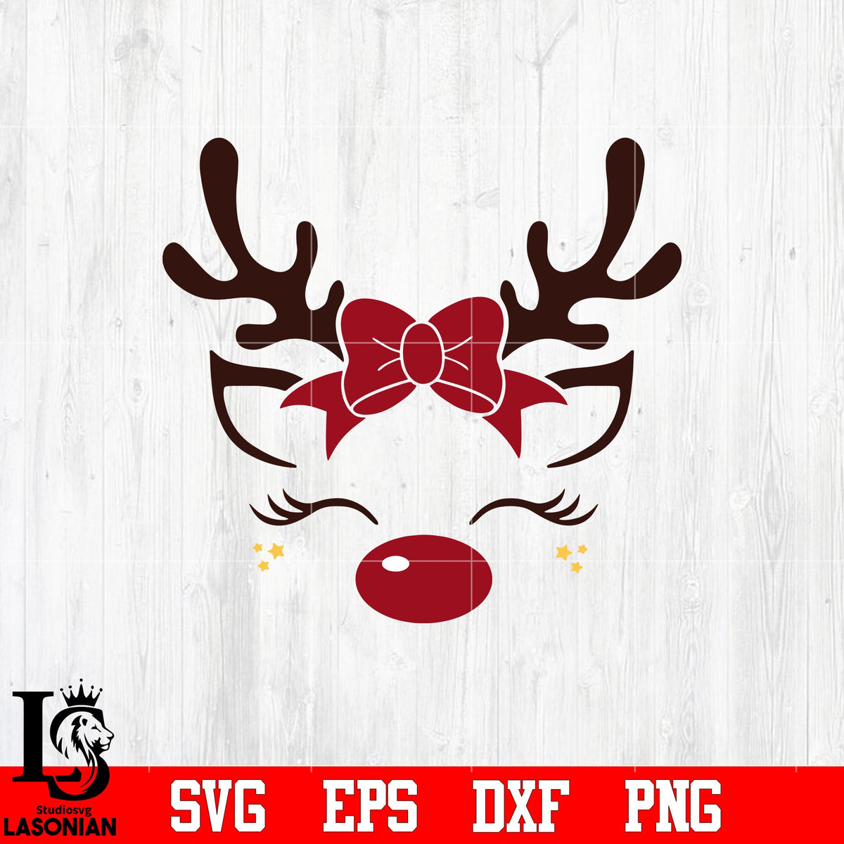 Rudolph silhouette svg eps dxf png file – lasoniansvg