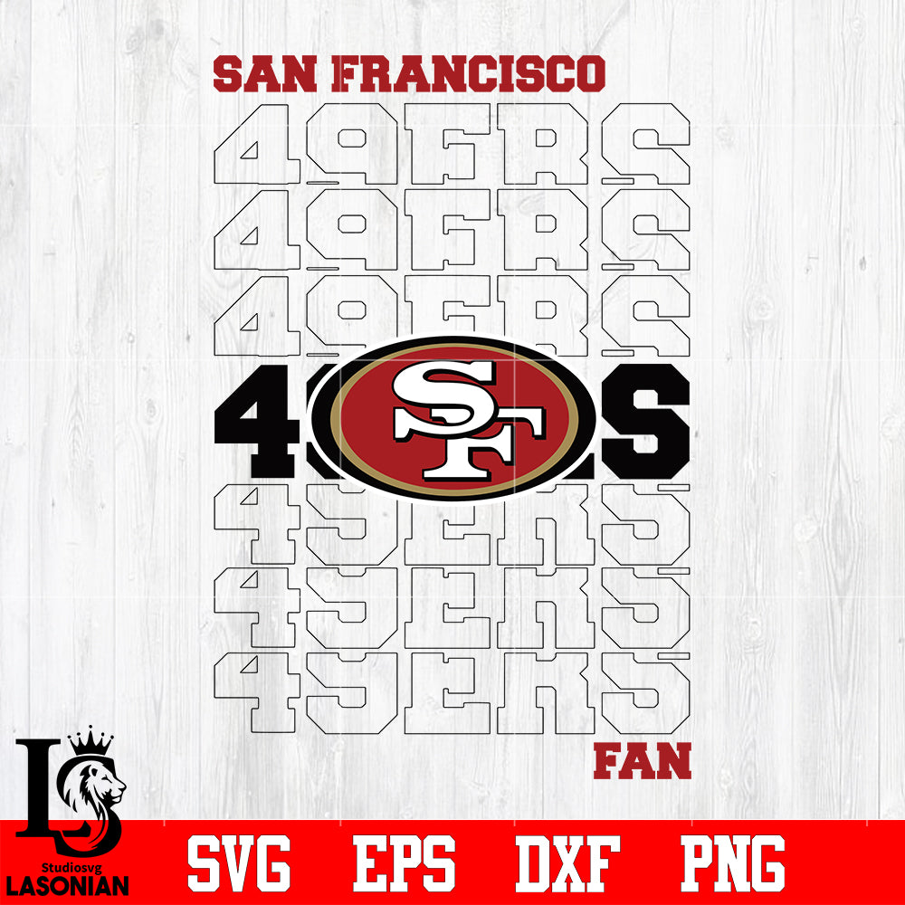 San Francisco 49ers Fan svg eps dxf png file – lasoniansvg